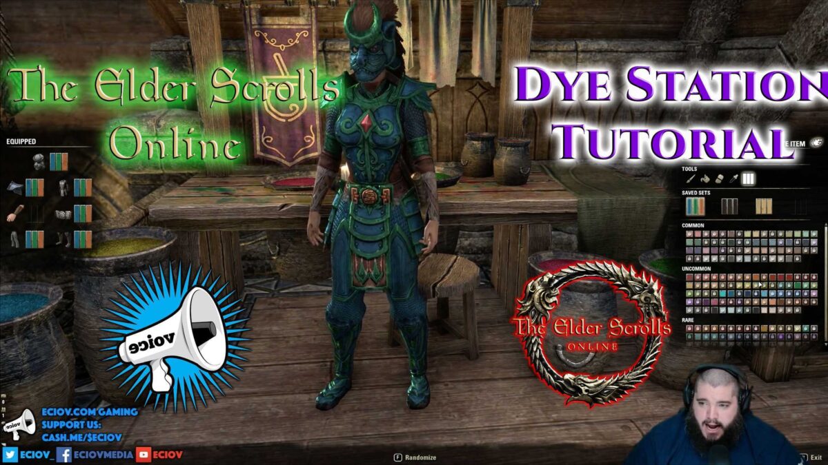 Elder Scrolls Online - Armor Dying Tutorial and Crown Store Walkthrough ...